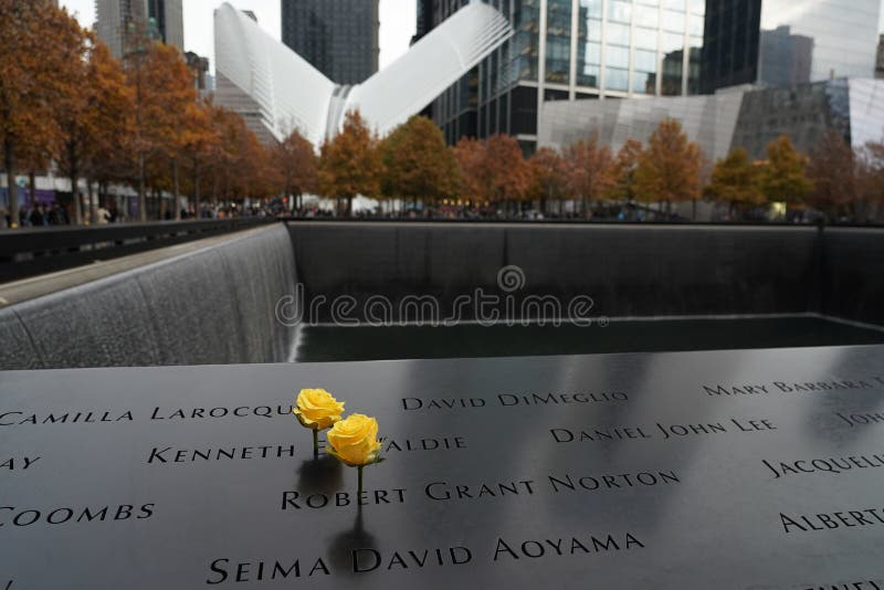 The National September 11 Memorial at Ground Zero in New York Editorial ...