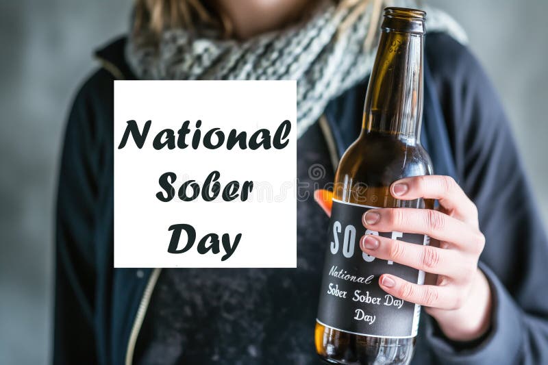 National Sober Day Celebration Concept. Stock Illustration ...