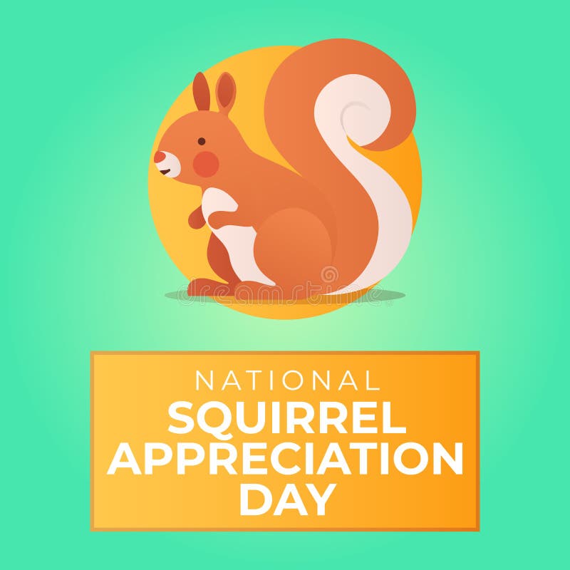 For the National Squirrel Appreciation Day Event, this Vector Image is ...