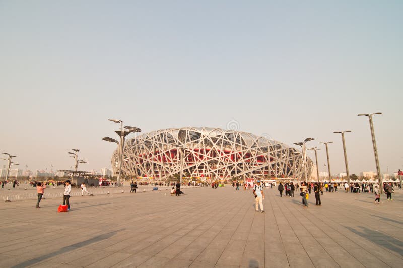 The National Stadium of China Editorial Photo - Image of city, tourism ...