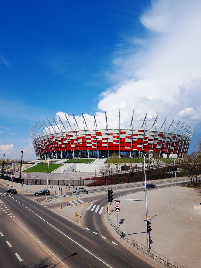 National Stadium in Warsaw, Poland Editorial Stock Image - Image of ...