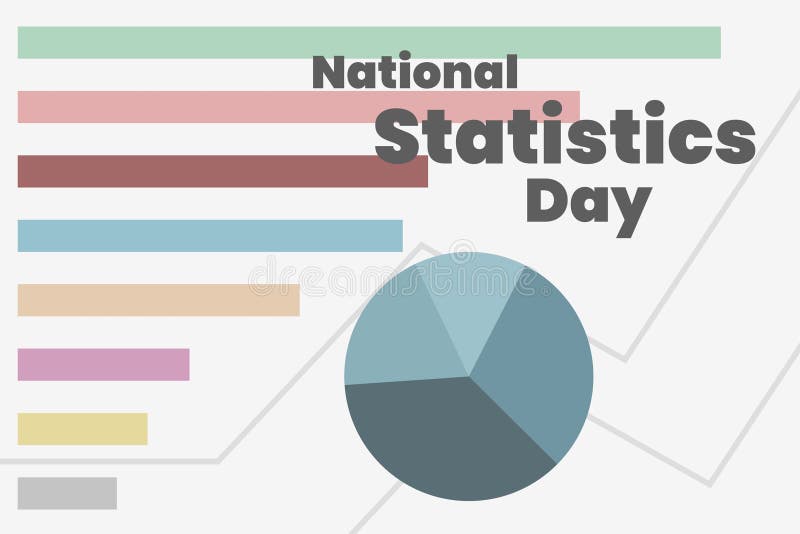 National Statistics Day Poster Stock Vector - Illustration of data ...
