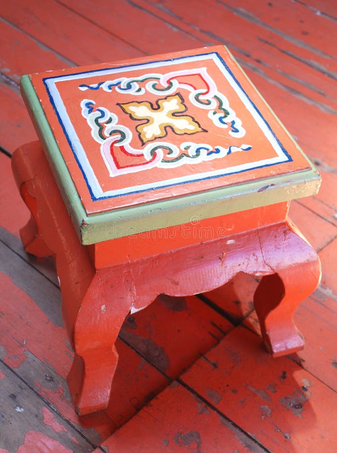 National stool stock photo. Image of pattern, mural, seat - 5946646