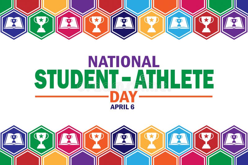 National Student Athlete Day, Background Stock Illustration ...