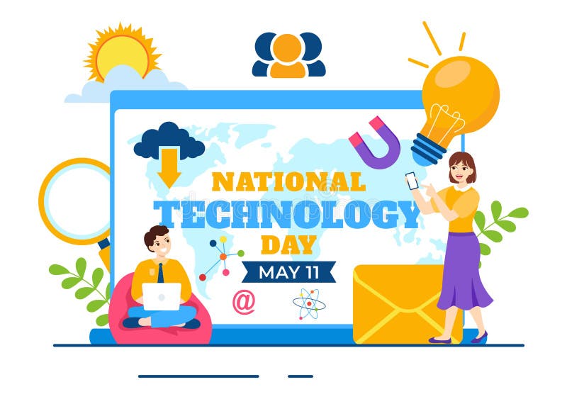 National Technology Day Vector Illustration on 11 May with Creative ...