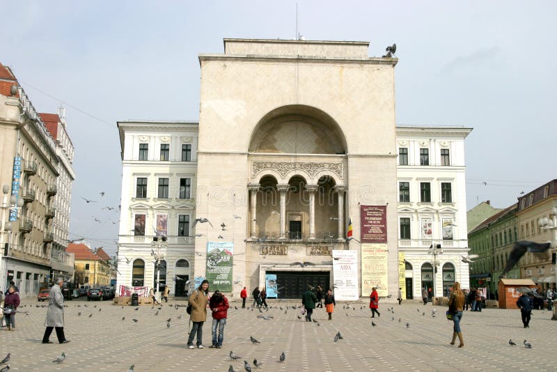 National Theatre of Timisoara Editorial Photography - Image of tourism ...