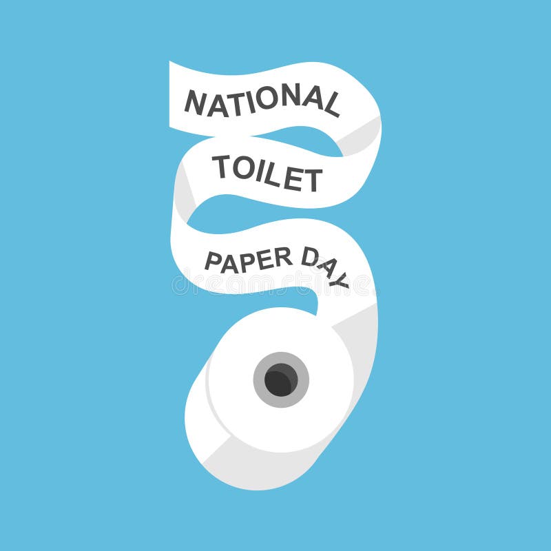 National toilet paper day stock vector. Illustration of banner - 286880013
