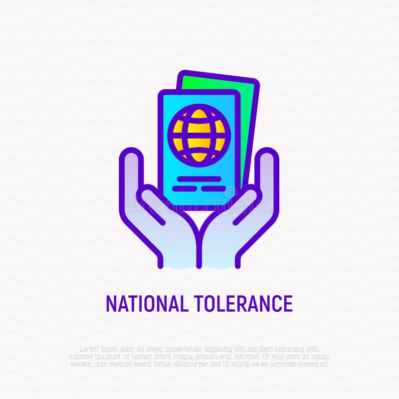 National Tolerance Icon Vector Outline Illustration Stock Vector ...