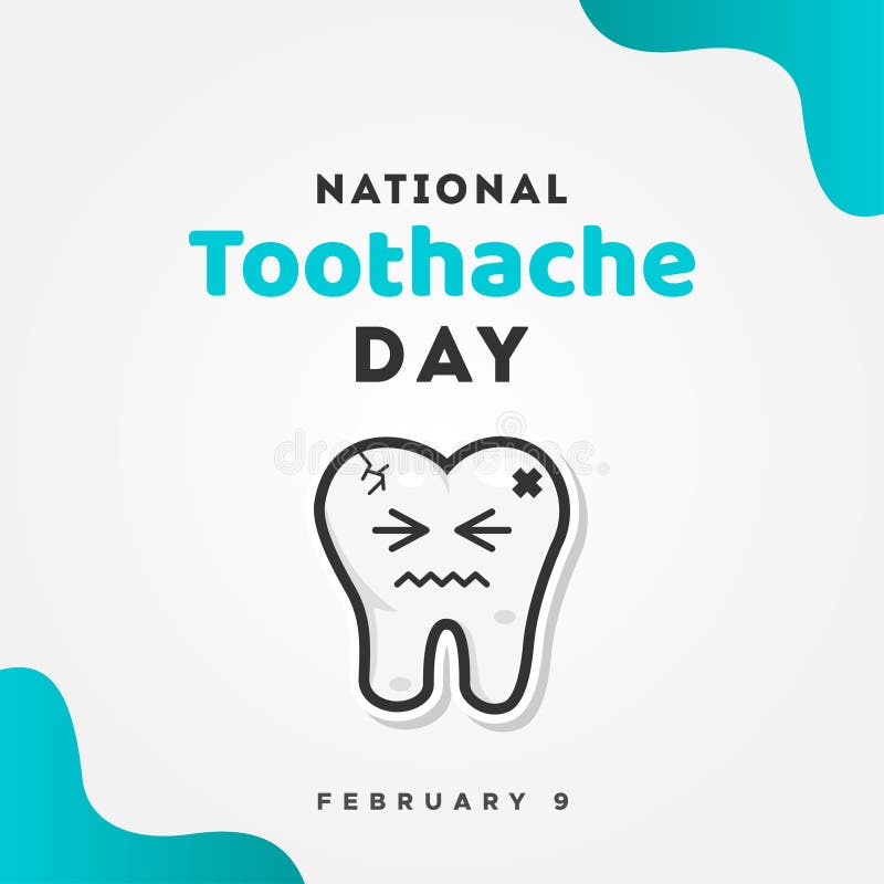 National Toothache Day Vector Design Template Background Stock Vector ...