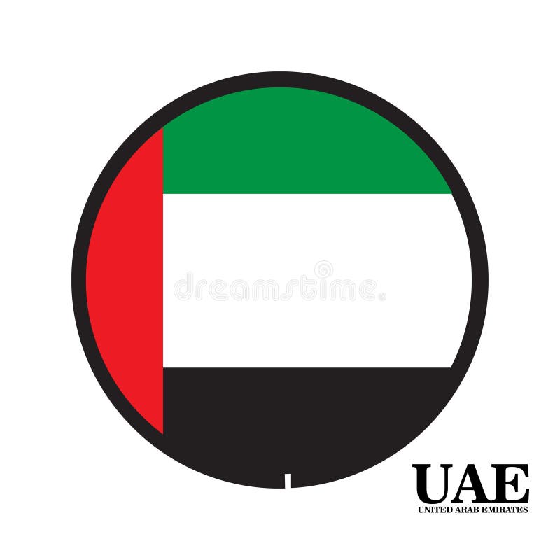 National United Arab Emirates Flag Wavy Flag Of United Arab Emirates