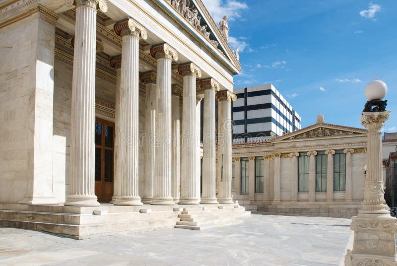 National Library of Athens stock photo. Image of national - 12751228