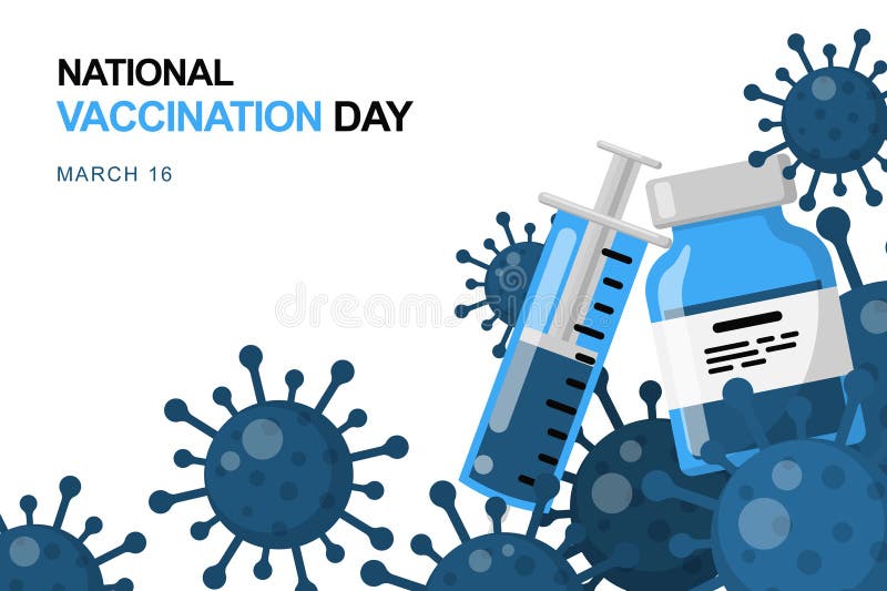 National Vaccination Day Background Stock Vector - Illustration of ...