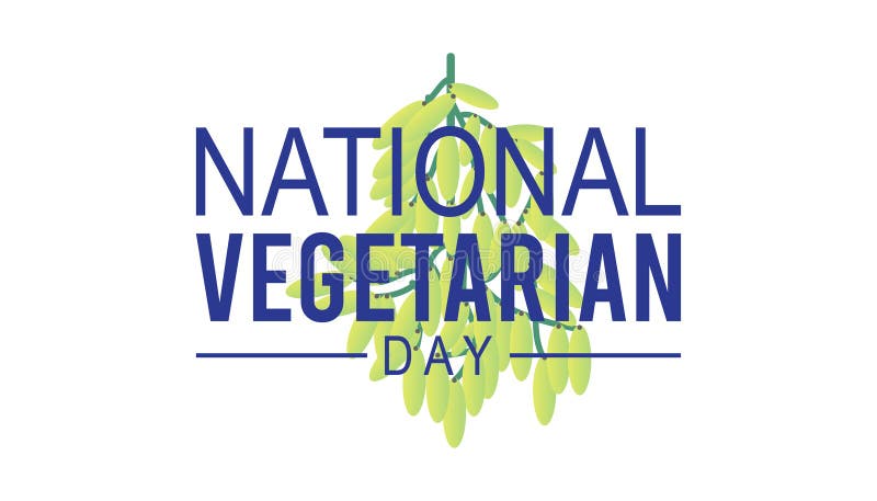 National Vegetarian Day is Observed Every Year on October. Stock ...