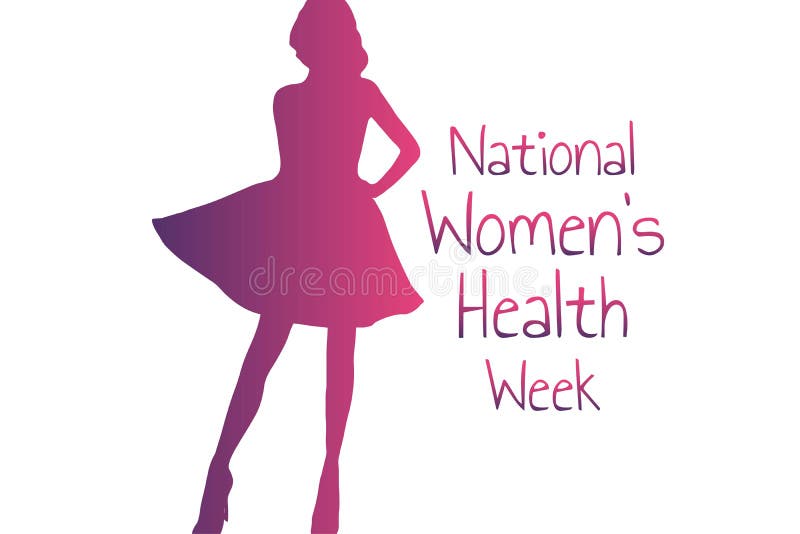 National Women`s Health Week May Holiday Concept Stock Vector