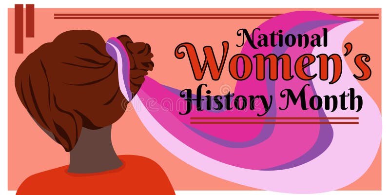 National Womens History Month Horizontal Banner Design For Theme