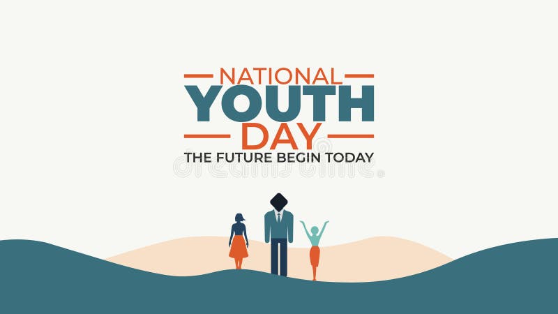 National Youth Day Design Templet Stock Vector - Illustration of happy ...