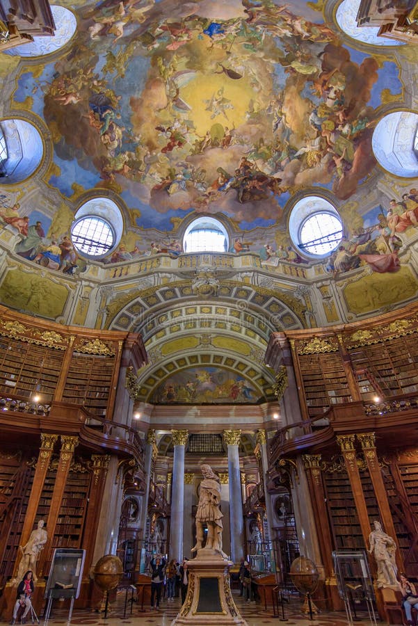 Nationalbibliothek Prunksaal, State Hall of the Austrian National ...