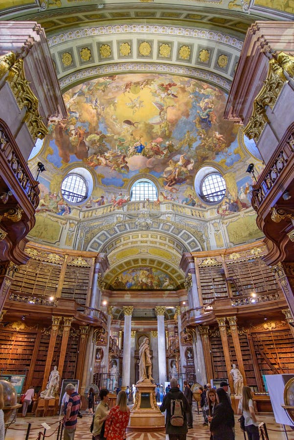 Nationalbibliothek Prunksaal, State Hall of the Austrian National ...