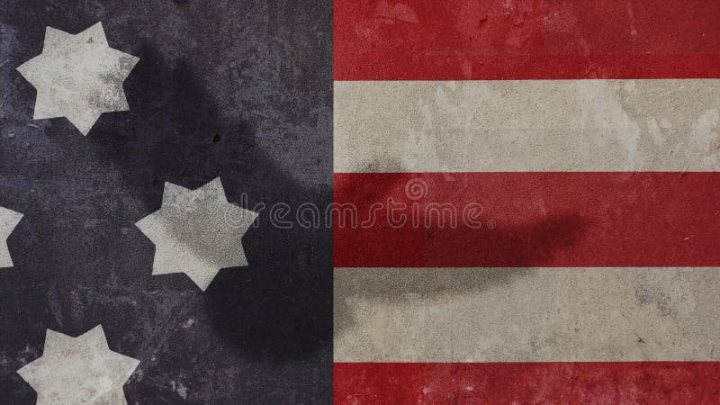 Nationaler Freiheits-Tag Flagge Und Eagle Shadow Stockbild - Bild von ...