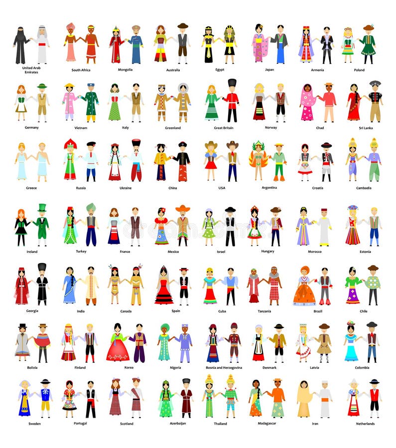The nationality set stock vector. Illustration of america - 84745153