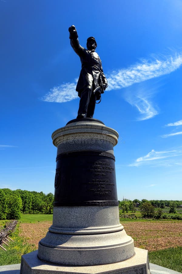 Major. Gen. James S. Wadsworth Statue Gettysburg Stockbild - Bild von ...