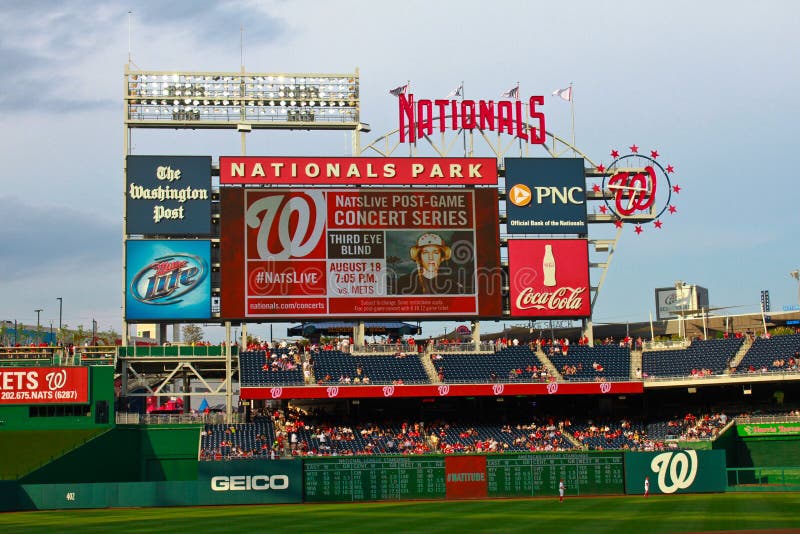 Nationals Park Washington, DC Editorial Stock Photo - Image of park ...