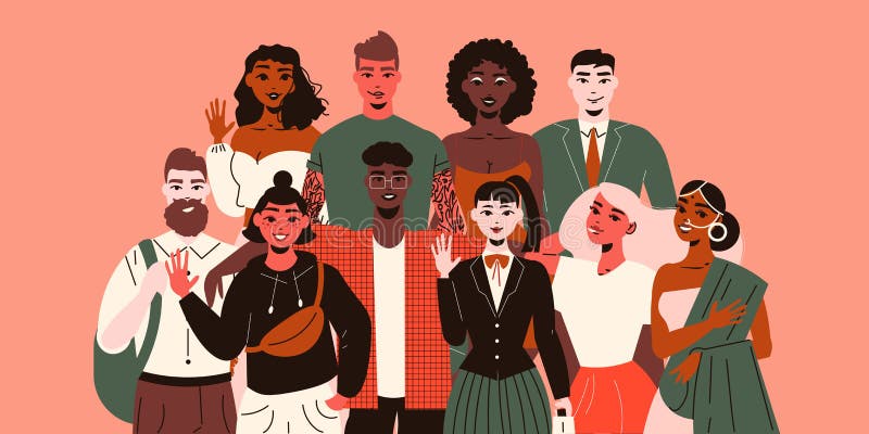 Nations Unity People Composition Stock Vector - Illustration of ...