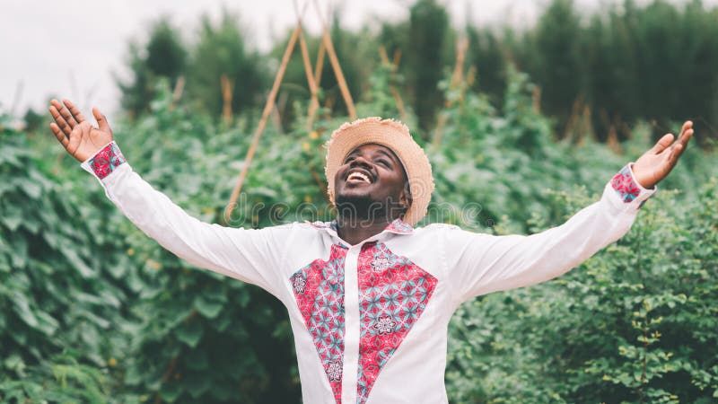 Native African Man Smilng with Happy Stock Image - Image of mature ...
