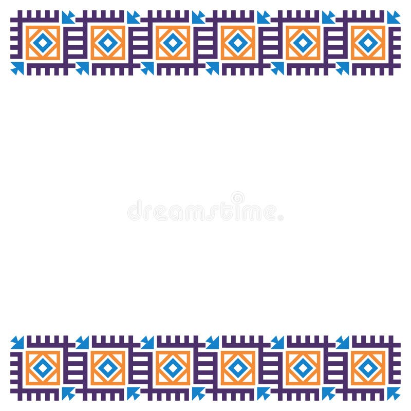 Native America Border Vector Design Stock Vector - Illustration of ...