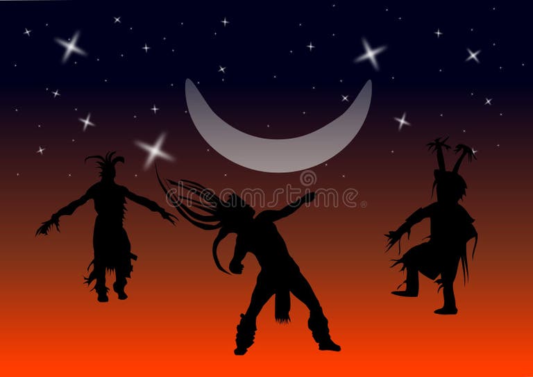 Native American Silhouette Dancer Stock Illustrations – 129 Native ...