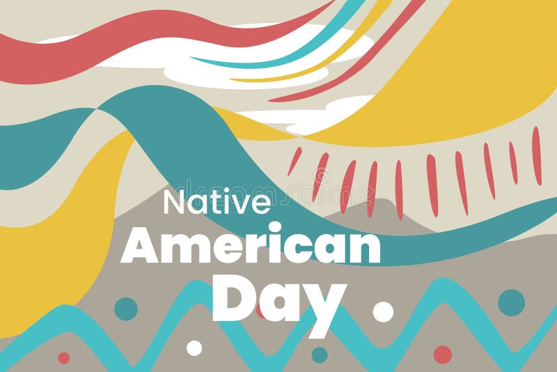 Native American Day Poster Illustration Stock Vector - Illustration of ...