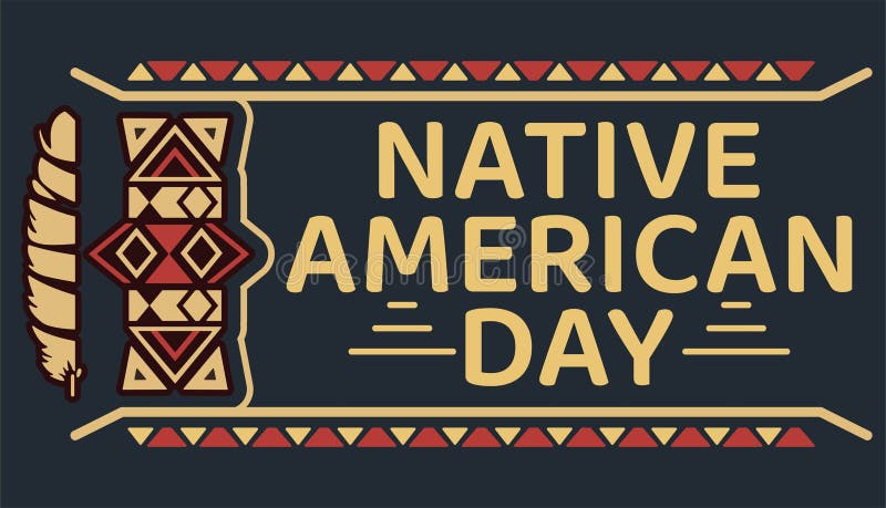 Native American Day: Traditional Emblems with Distinctive Geometric ...