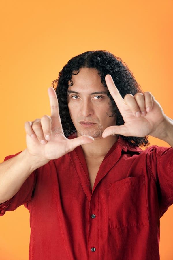 Native American Director stock image. Image of curly - 17784561