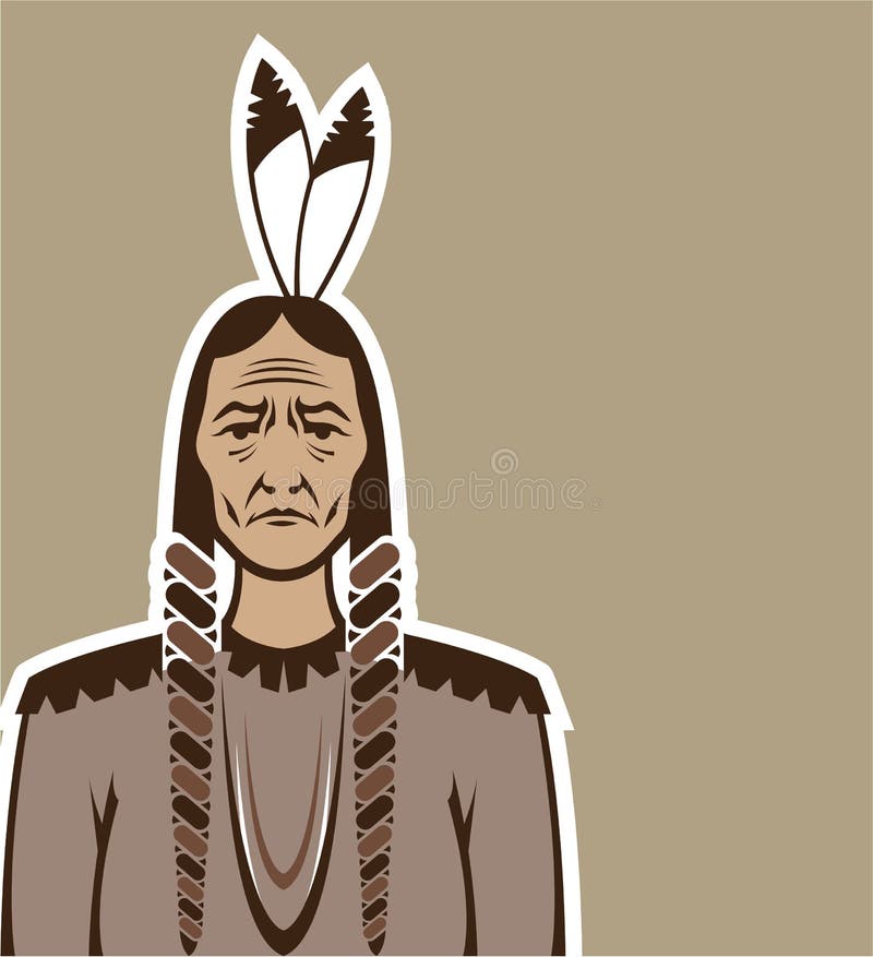 Native american stock vector. Illustration of serious - 49277008
