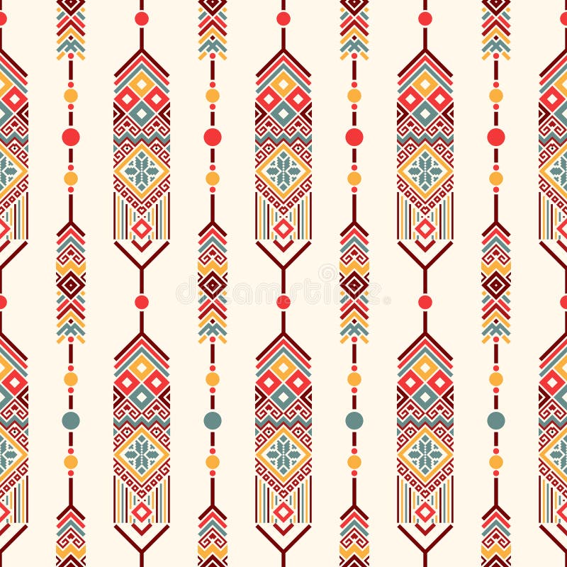 Native American Ethnic Geometrical Pattern Stock Vector - Illustration ...