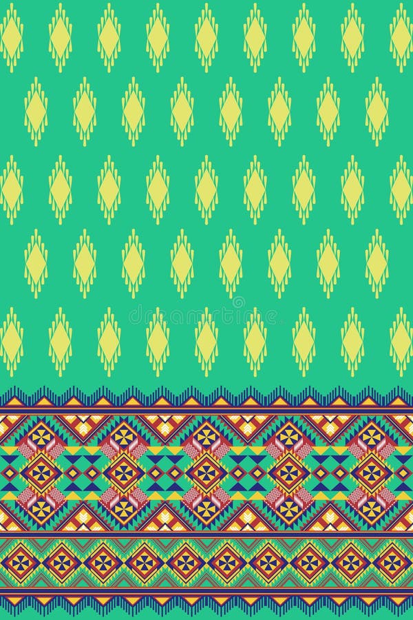 Native American Ethnic Style Abstract Navajo Geometric Tribal Vector ...