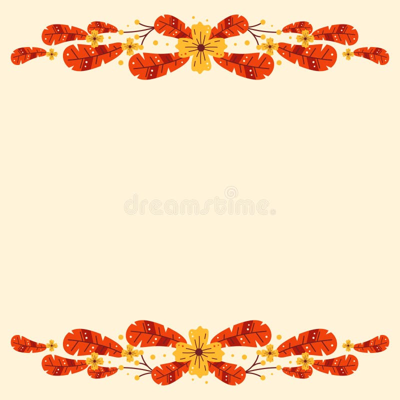 Native American Heritage Month Flower Design Element Collection Stock ...