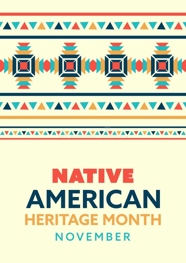 Native American Heritage Month. Background Design with Abstract ...