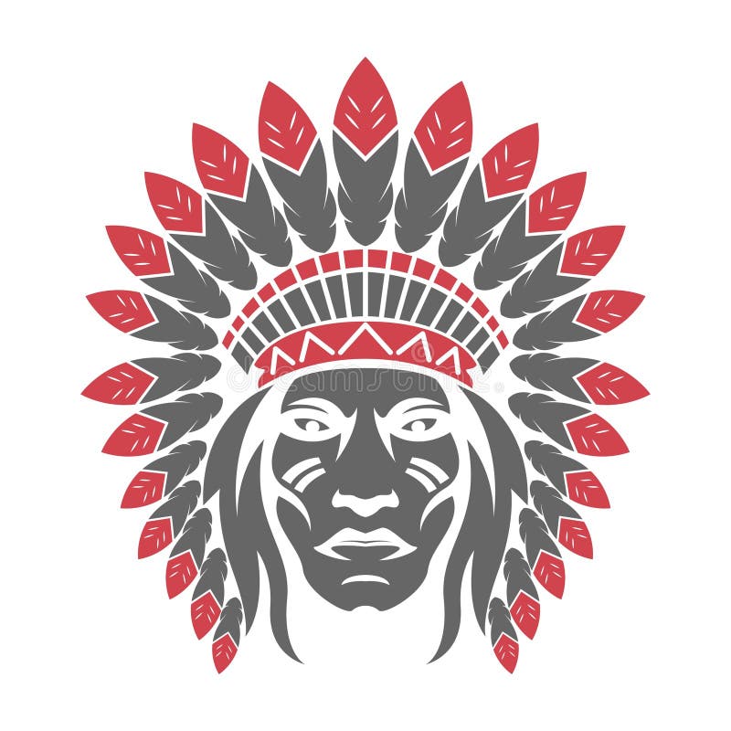 Native American Icon Logo Design Stock Vector - Illustration of states ...