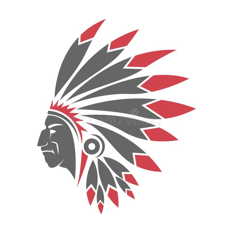 Native American Icon Logo Design Stock Vector - Illustration of culture ...