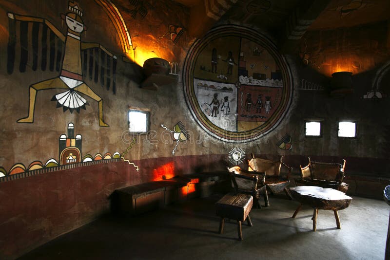 Indian teepee interior stock image. Image of culture, navajo - 7438081