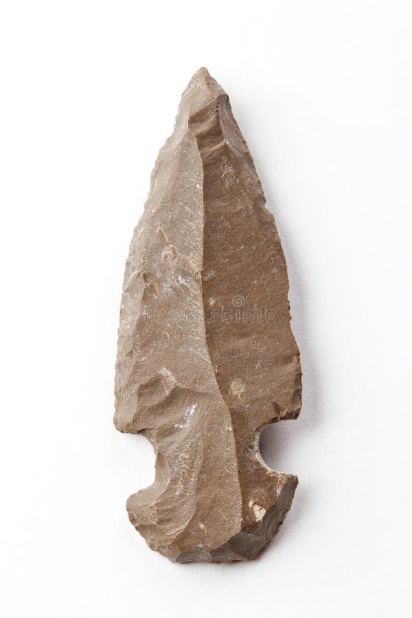 Native American Indian Stone Arrowhead Stock Photo - Image of ...