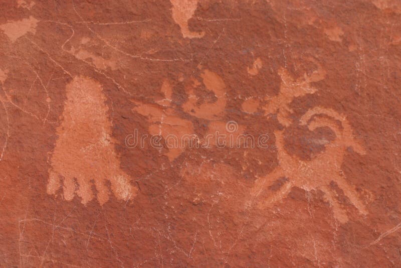 Native American Indian Writing on Rock Stock Image - Image of american ...
