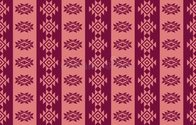 Native American Inspired Geometric Pattern Design Seamless Textile ...
