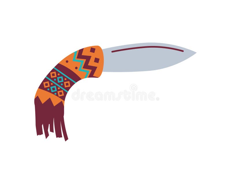 Native american knife stock vector. Illustration of isolated - 300207809
