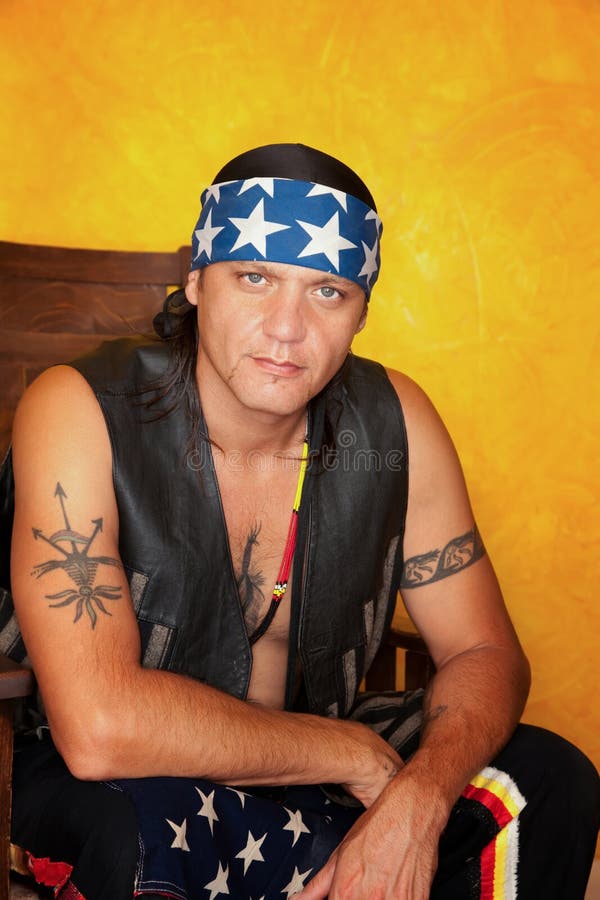 Native American man stock image. Image of ethnic, feather - 16376051