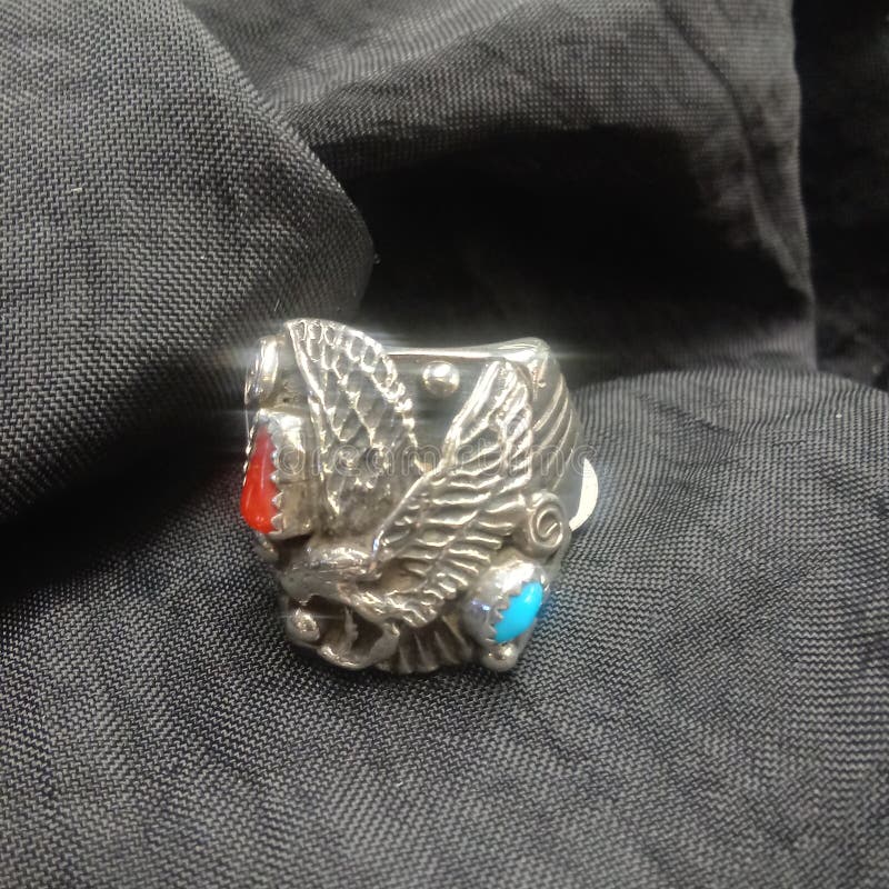 Native American Mens Ring stock image. Image of native - 149877417