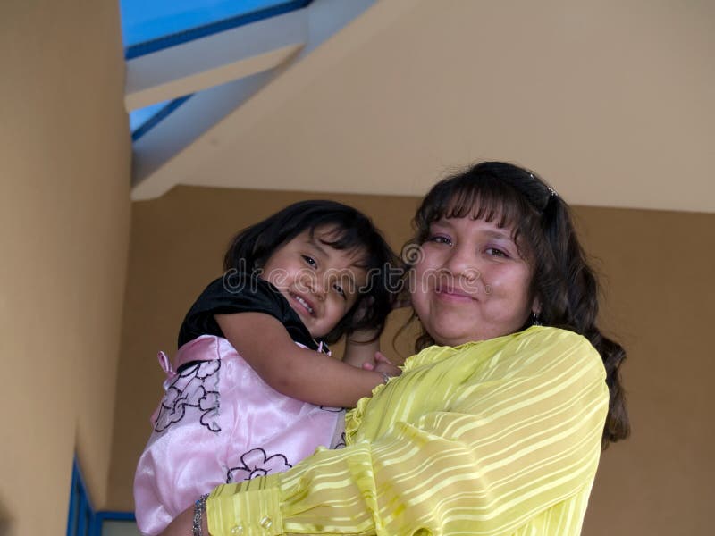 Native American Mother & Daughter Stock Photo - Image of mother ...