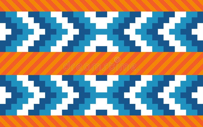 Native American Pattern Chevron and Diagonal Stripes Stock Vector ...