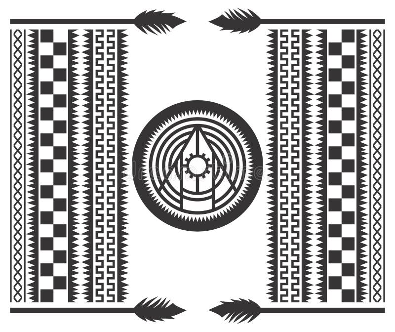 Native american pattern stock vector. Illustration of cherokee - 42826069